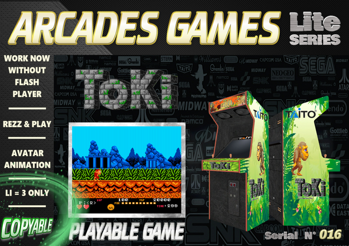 Second Life Marketplace - [016] = Toki = Arcades Games [BOX]